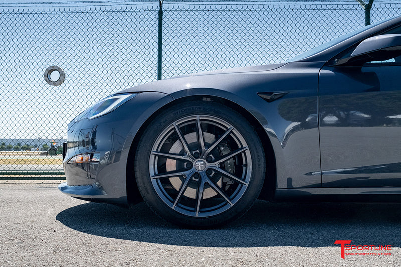 TSF 20" Tesla Model S Long Range & Plaid Wheel and Tire Package (Set o ...