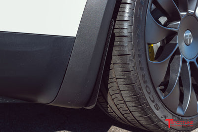 Tesla Model X Carbon Fiber Mud Flaps (Set of 4) - T Sportline - Tesla ...