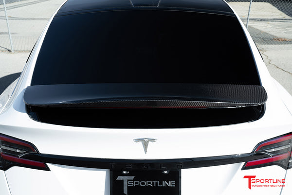 Tesla Model X Carbon Fiber Rear Wing - T Sportline - Tesla Model S, 3 ...