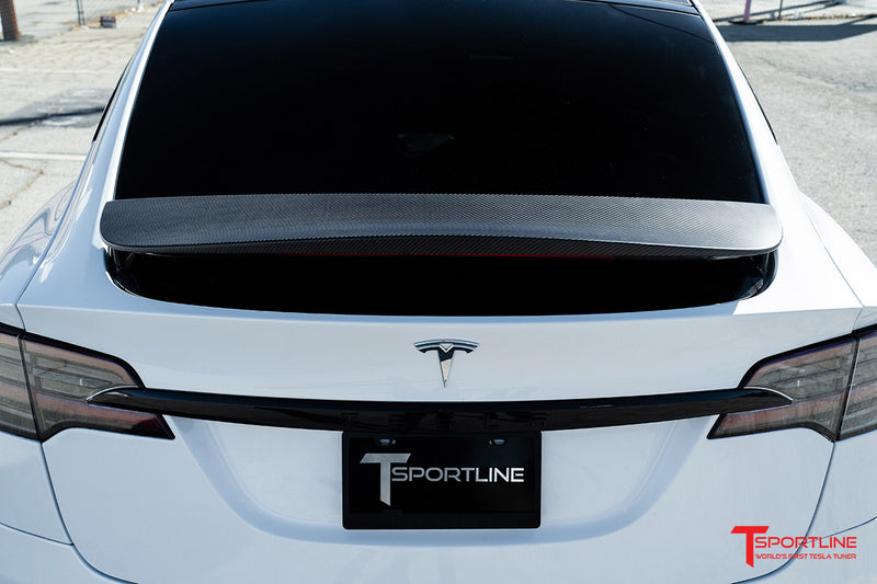 Tesla Model X Carbon Fiber Rear Wing - T Sportline - Tesla Model S, 3 ...
