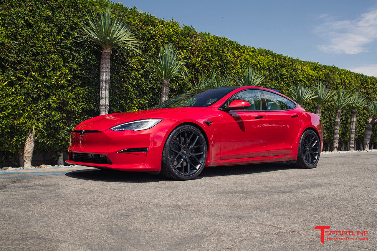 TSR 21 Tesla Model S Long Range Plaid Wheel and Winter Tire Package T Sportline Tesla Model S 3 X Y Accessories