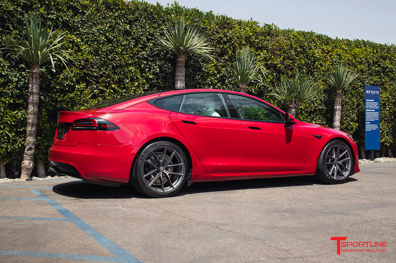 TSF 20" Tesla Model S Long Range & Plaid Wheel and Tire Package (Set o ...