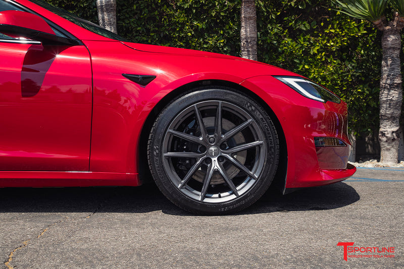 TSF 20" Tesla Model S Long Range & Plaid Replacement Wheel and Tire - T ...