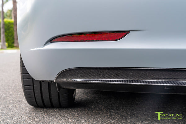 Tesla Model 3 Carbon Fiber Rear Diffuser - T Sportline - Tesla Model S ...