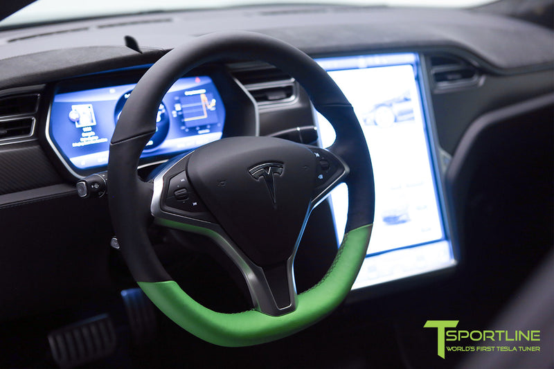 Tesla Model S Steering Wheel Custom Upholstered (2012 - 2020) - T ...