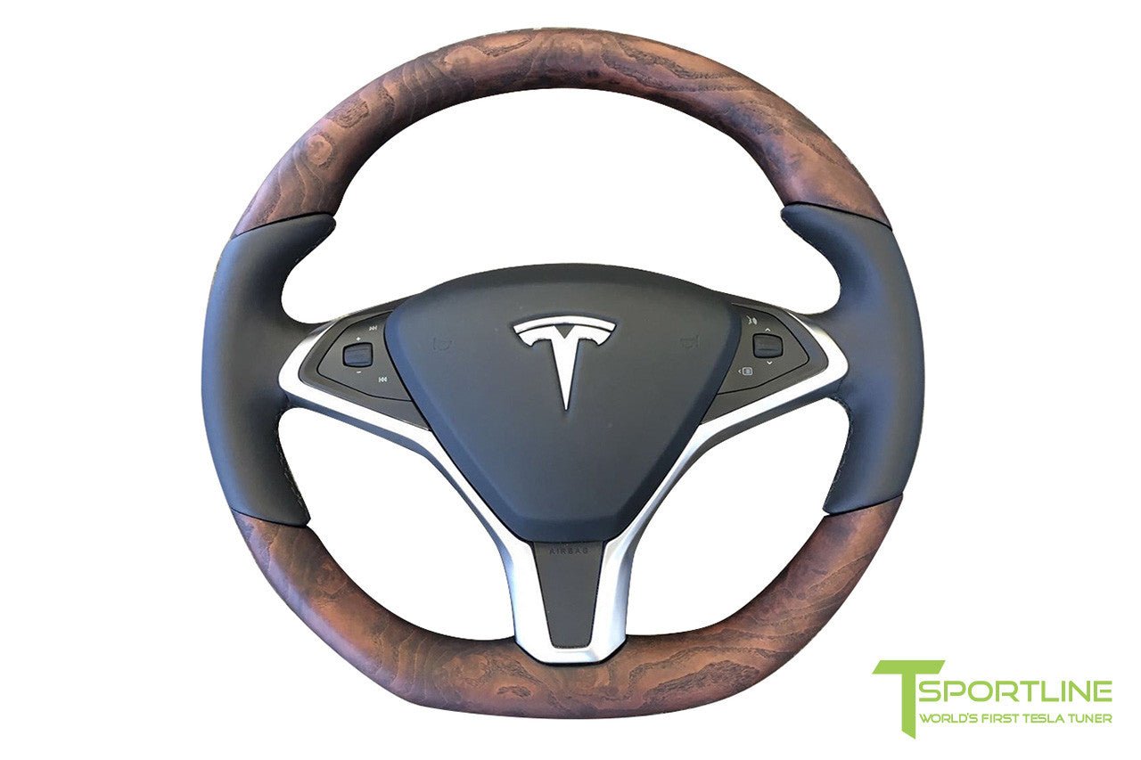 Tesla Model S Figured Ash Steering Wheel 2012 2020