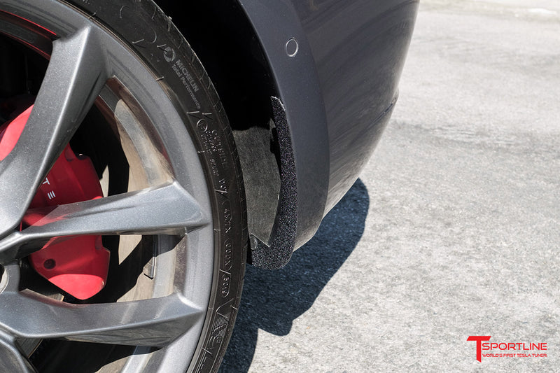 Tesla Model 3 / Y Carbon Fiber Mud Flaps (Set of 4) - T Sportline ...