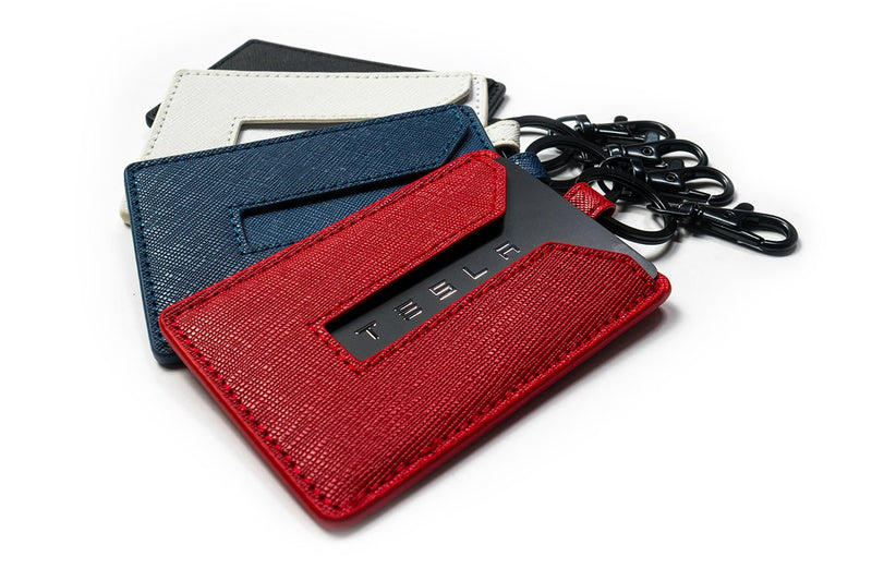 Tesla Model 3 / Y & S / X & Cybertruck Color Matched Leather Key Card ...
