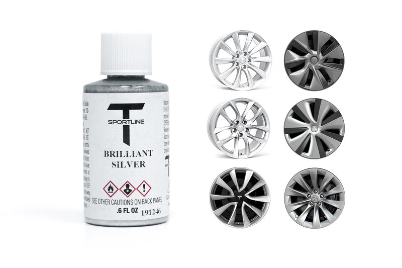 T Sportline Tesla Wheel Touch Up Paint - T Sportline - Tesla Model S, 3 ...