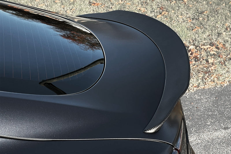 Tesla Model S Carbon Fiber Sport Trunk Decklid Spoiler - T Sportline ...