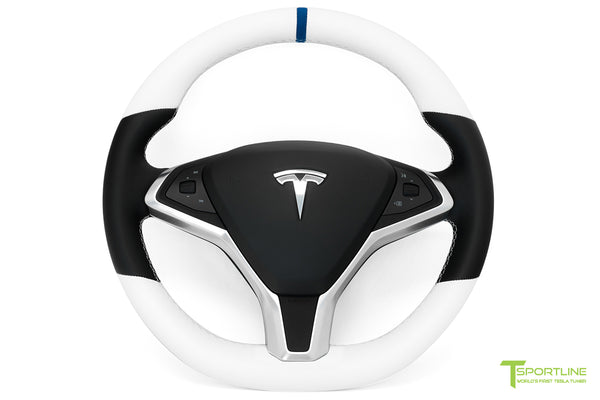 Tesla Model S Steering Wheel Custom Upholstered (2012 - 2020) - T ...