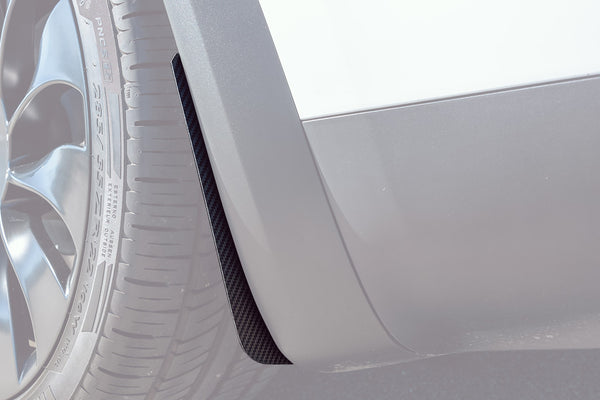 Tesla Model X Carbon Fiber Mud Flaps (Set of 4) - T Sportline - Tesla ...