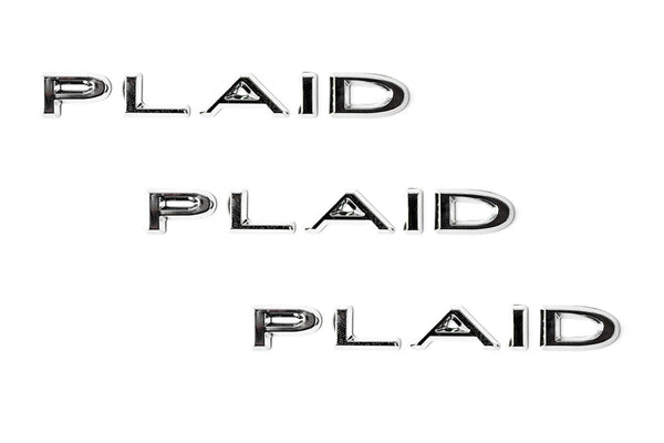 Plaid Trunk Emblem designed to fit Tesla Model S - T Sportline - Tesla ...
