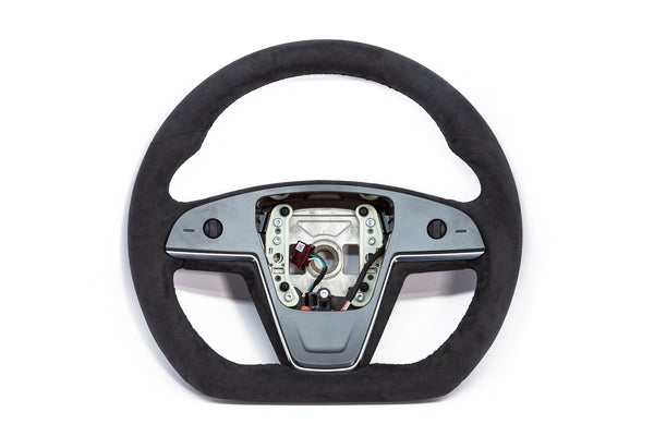 Model S / X Plaid & Long Range Performance Grip Round Steering Wheel Y ...